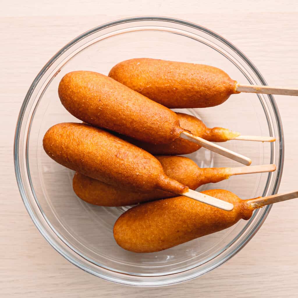 Air Fryer Frozen Corn Dogs - Savory Yum